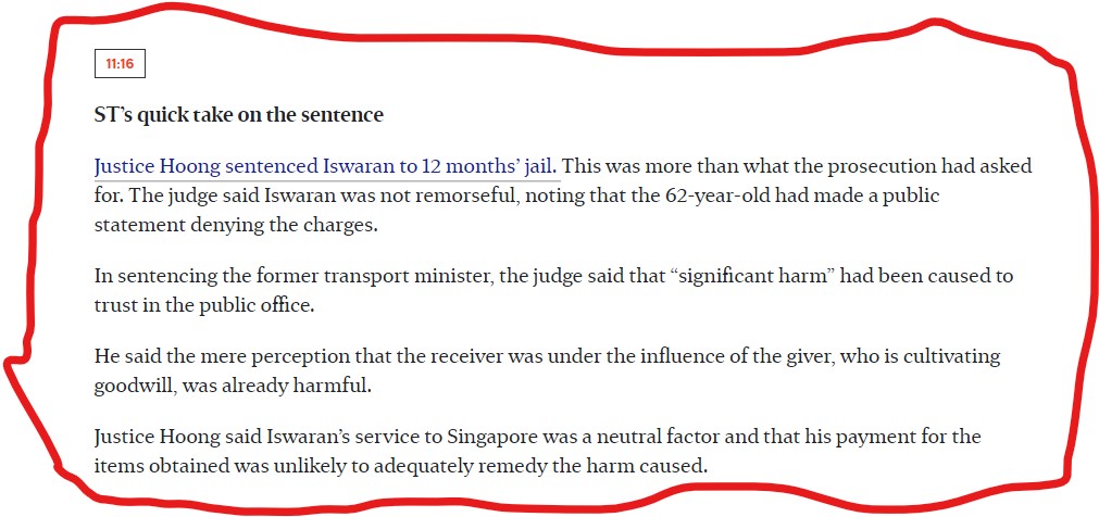 Singaporean judge metes out 12-mth jail sentence – more than what ...