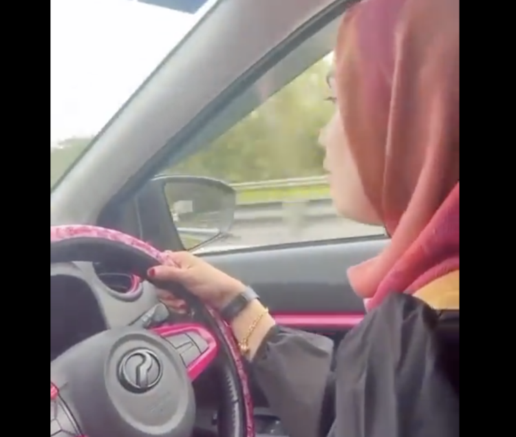 Lady driver speeding in Perodua Axia leaves netizens breathless, terrified