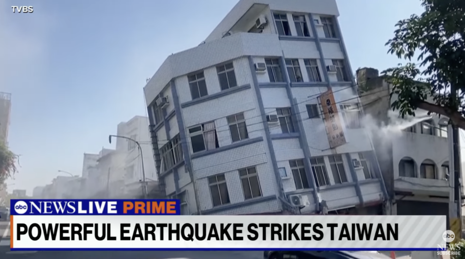 Powerful earthquake hits Taiwan