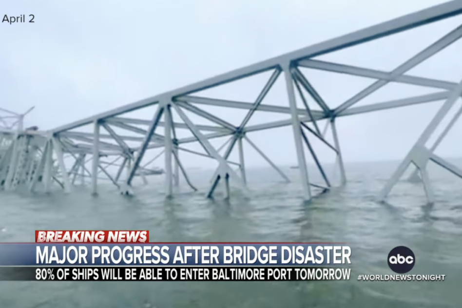 Baltimore Bridge channel to open soon, allowing 80% of ships to return