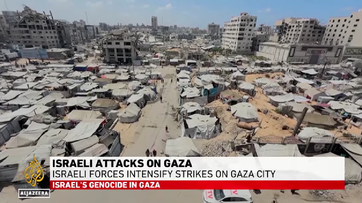 Israel intensifies Gaza City attacks, forcing starving Palestinians to flee