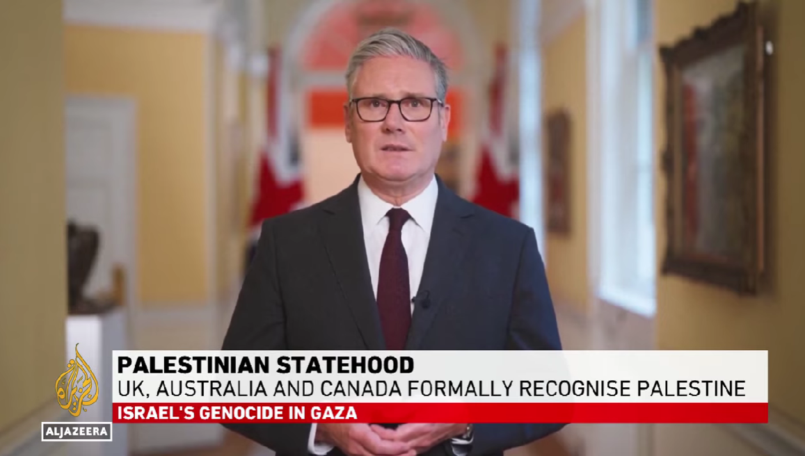 UK recognises Palestinian statehood 108 years after Balfour Declaration