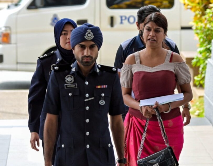 Under-dressed Insp Sheila hauled to court cuffed like common criminal ...
