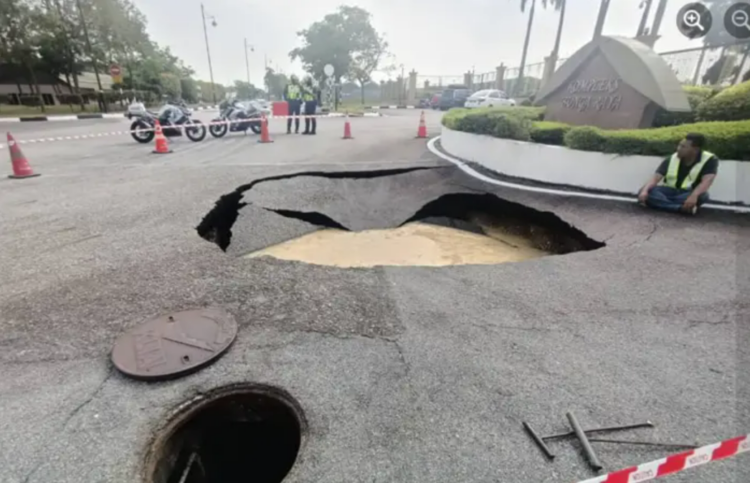 Another sinkhole opens up at Kompleks Bunga Raya terminal, KLIA