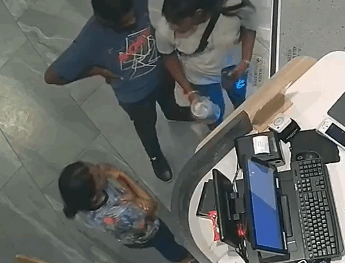Family of thieves caught stealing something as measly as a donation box