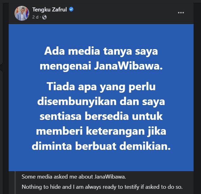 Report: Bersatu info chief Wan Saiful to be charged over Jana Wibawa today