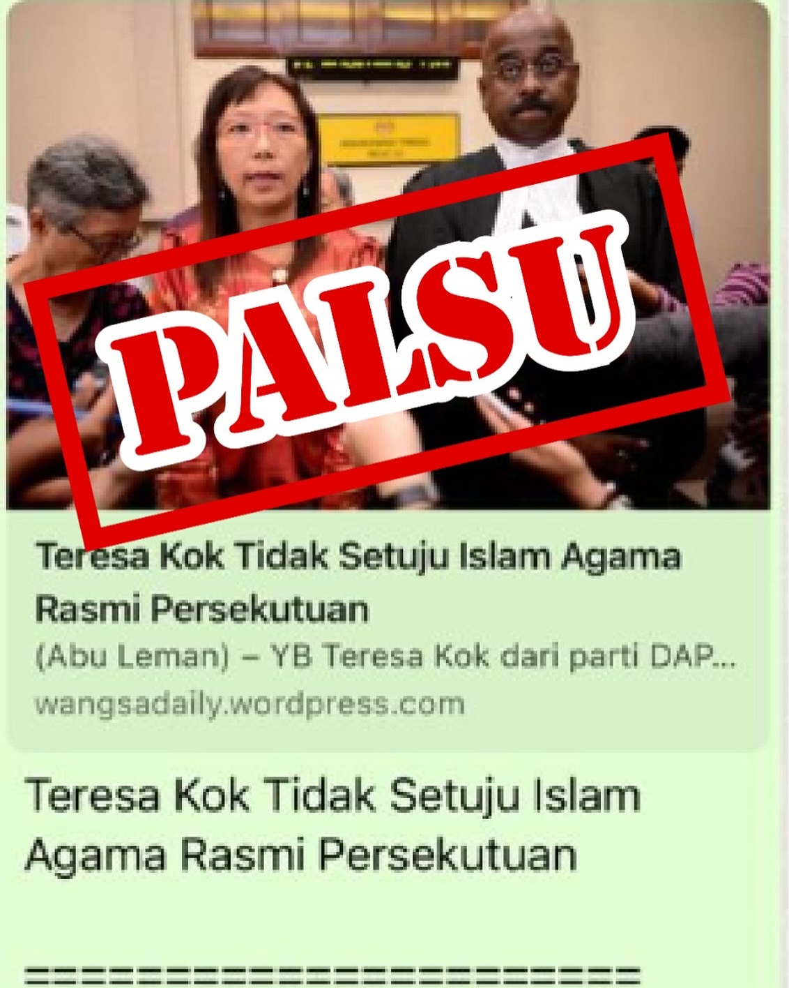 Teresa Kok quizzed on TikTok by DAP comrade Syerleena which aspects of Islam fascinate her most
