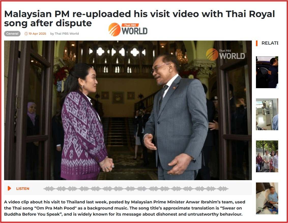 Soundtrack slip-up: Has PMX’s social media team just offended Thailand?