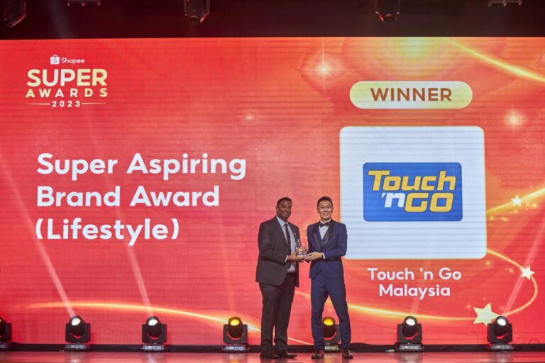 Touch ‘n Go wins Super Aspiring Brand award at Shopee Super Awards 2023