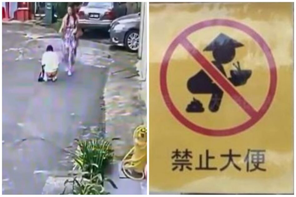 Video of alleged Chinese tourist defecating in public space disgusts ...