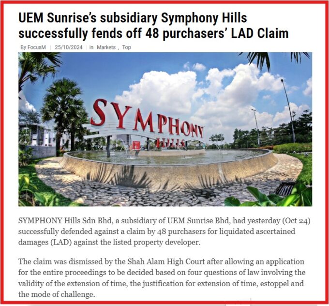 Appellate court quashes appeal by 46 buyers against UEM Sunrise’s unit ...