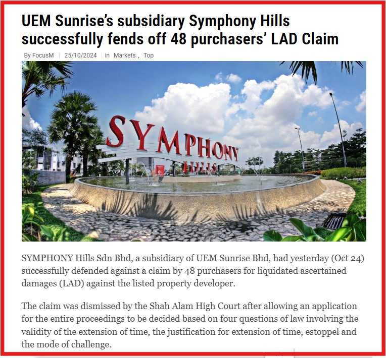 Appellate court quashes appeal by 46 buyers against UEM Sunrise’s unit ...