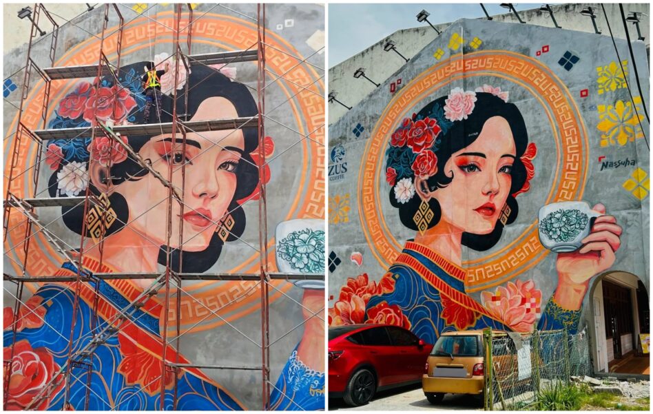 Mural adorning Zus coffee outlet in Ipoh draws plenty of praise and ...