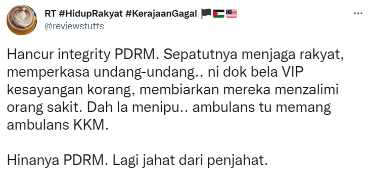 “There goes your integrity”: Malaysians react in disgust to PDRM’s ...